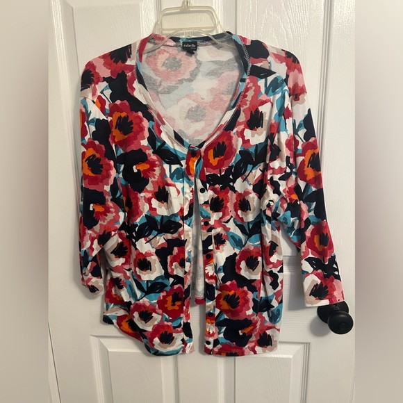 Rafaella | Sweaters | Womens Floral Cardigan | Poshmark